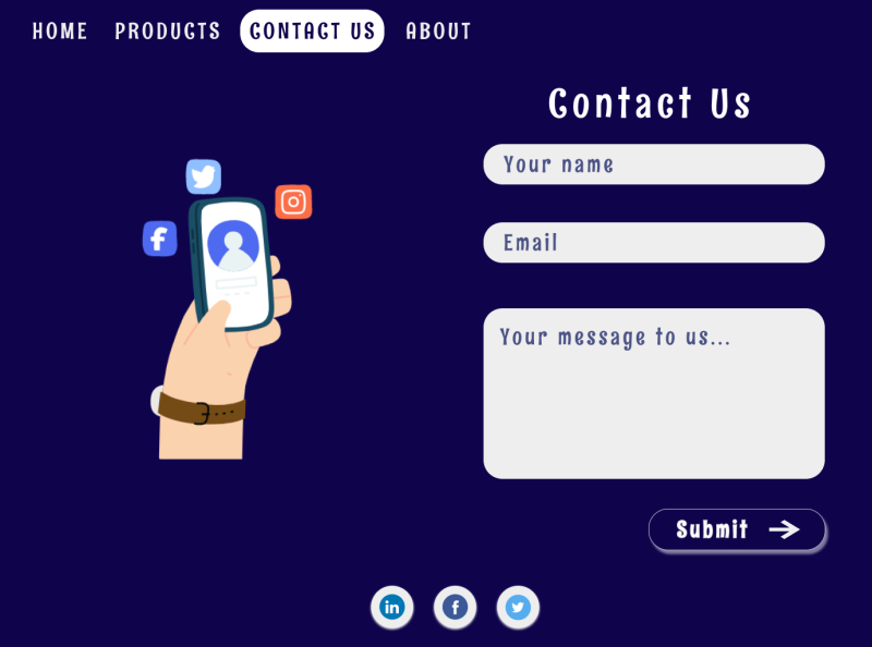Contact Us page #28 by Nikoleta Angelova on Dribbble