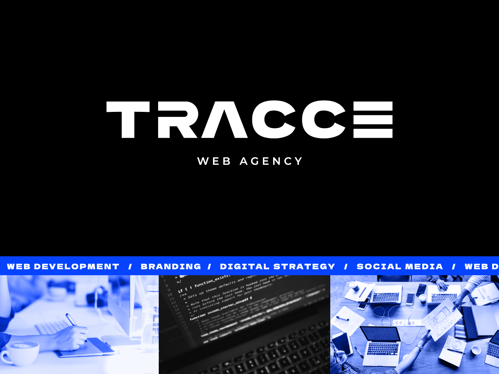 Tracce. Logo web agency by Viktoria Ostroumova on Dribbble
