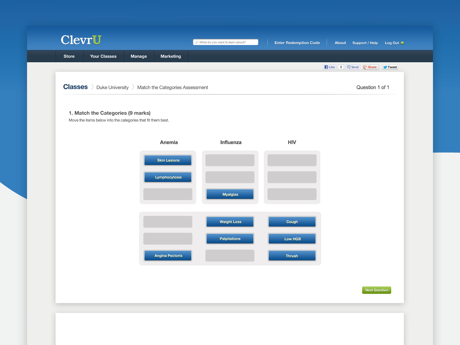 e-Learning Assessment Drag and Drop Interface by Kyle Dekker on Dribbble