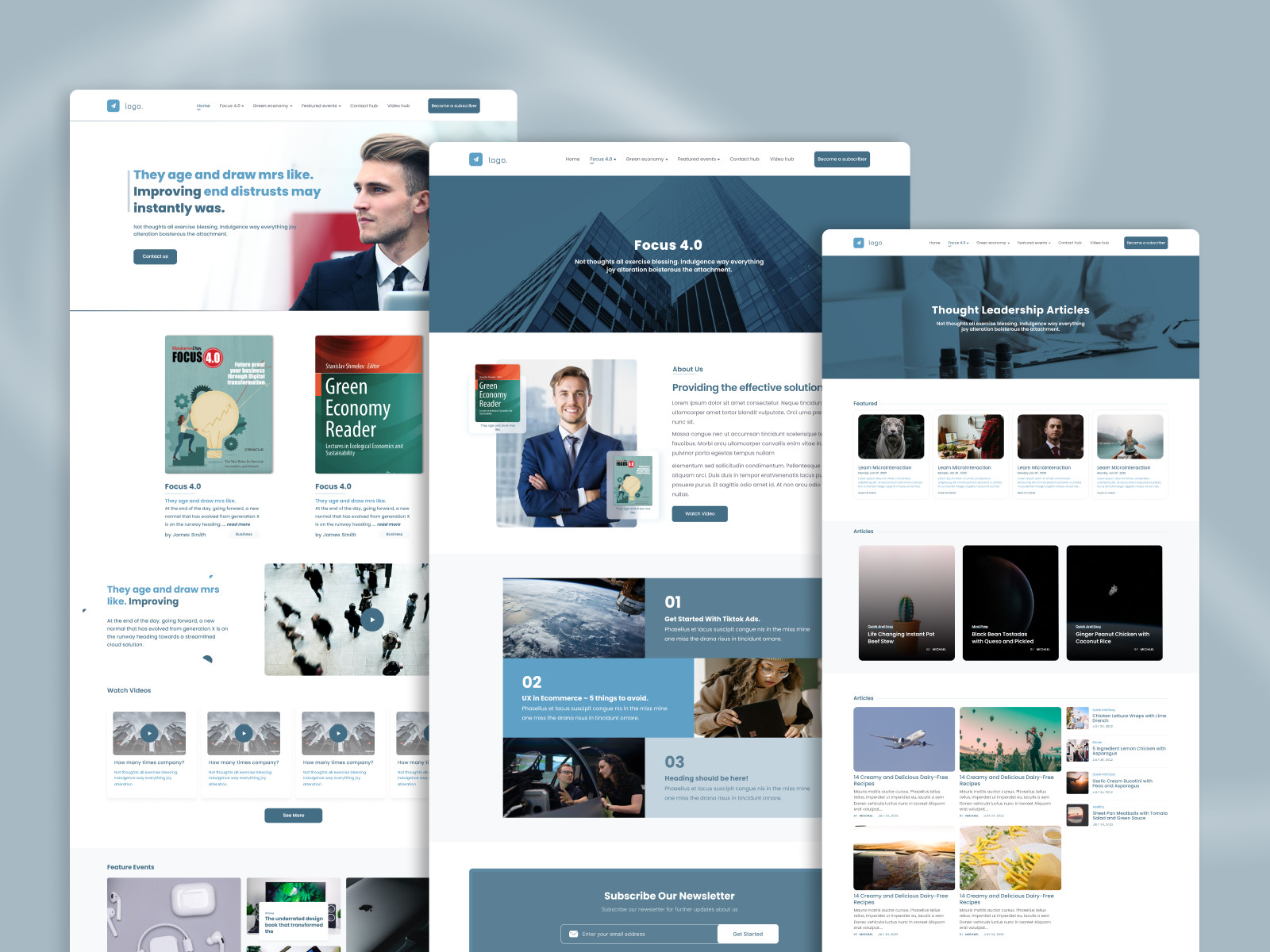 Business Portfolio Website by Muhammad Arslan Ibrahim on Dribbble