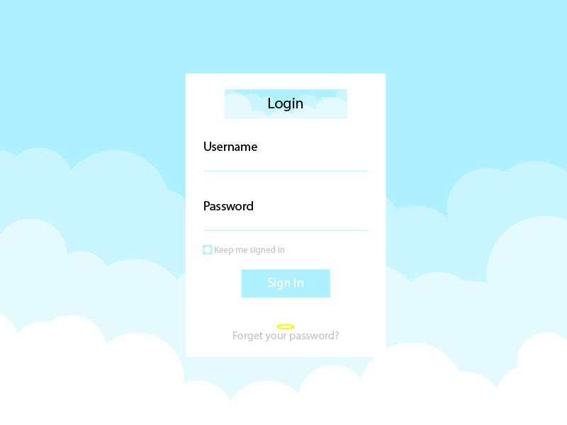 Day 001 - Login Form by Josué Cupul Pisté on Dribbble