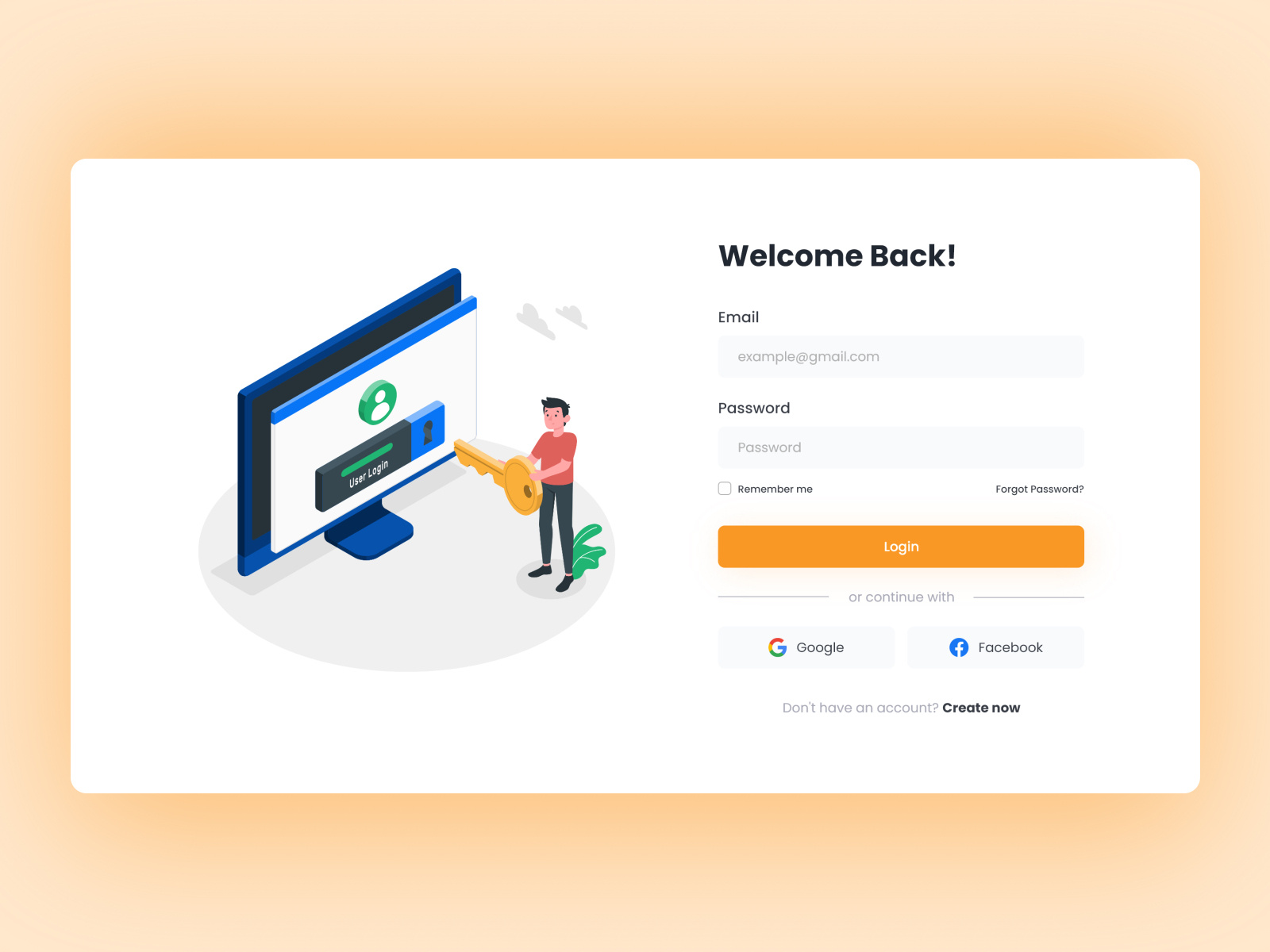Login Page by Michael on Dribbble