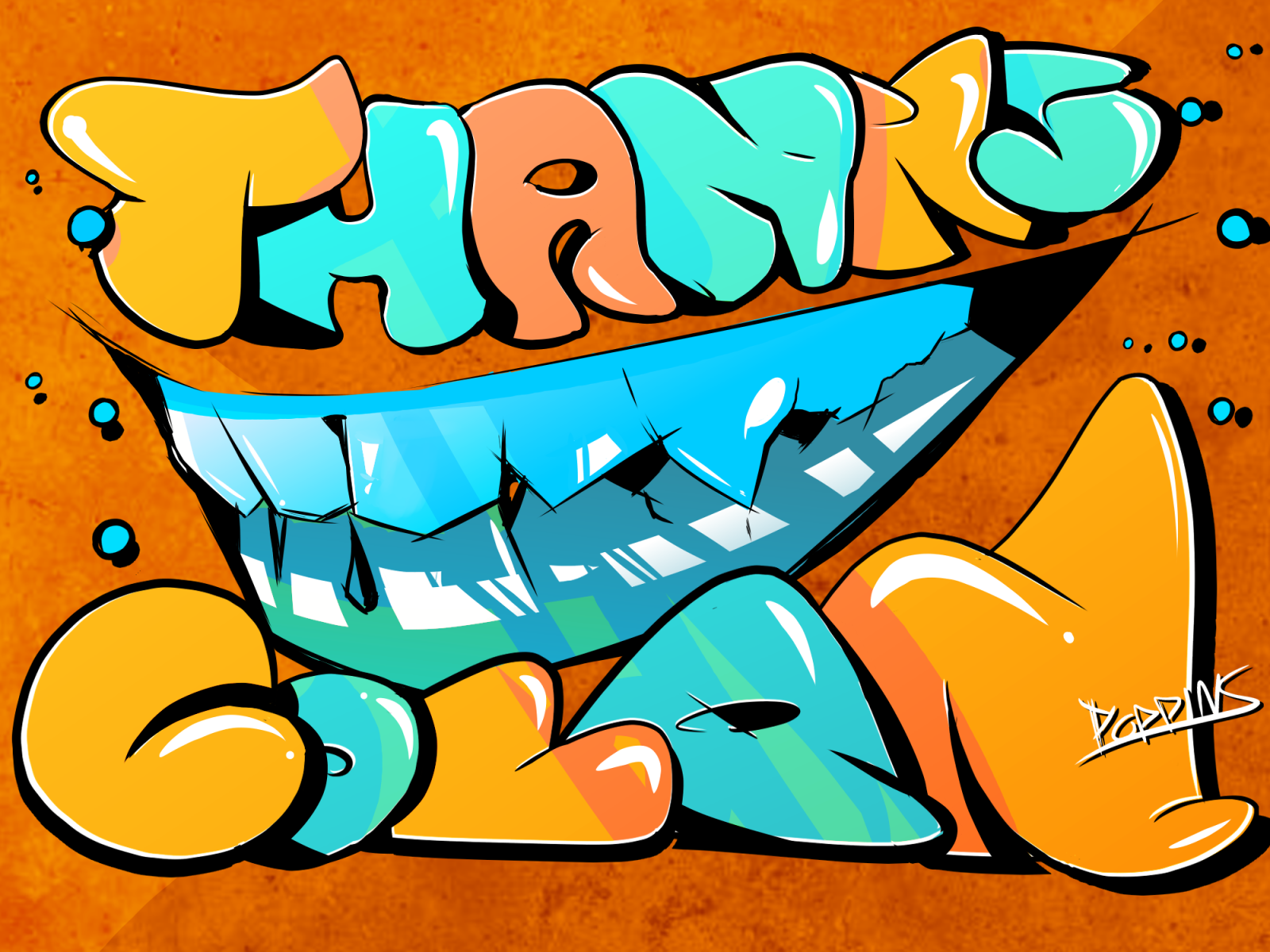 TEETH - Graffiti Style by Poppins on Dribbble