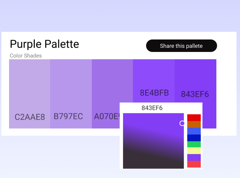 Daily Ui Day 060 - Color Picker by Giyaatha on Dribbble