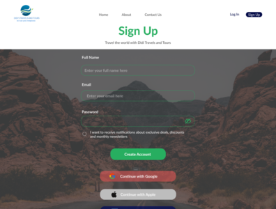 Day 1 in UI/UX Design #DailyUI by Ihetu Chimdinma on Dribbble
