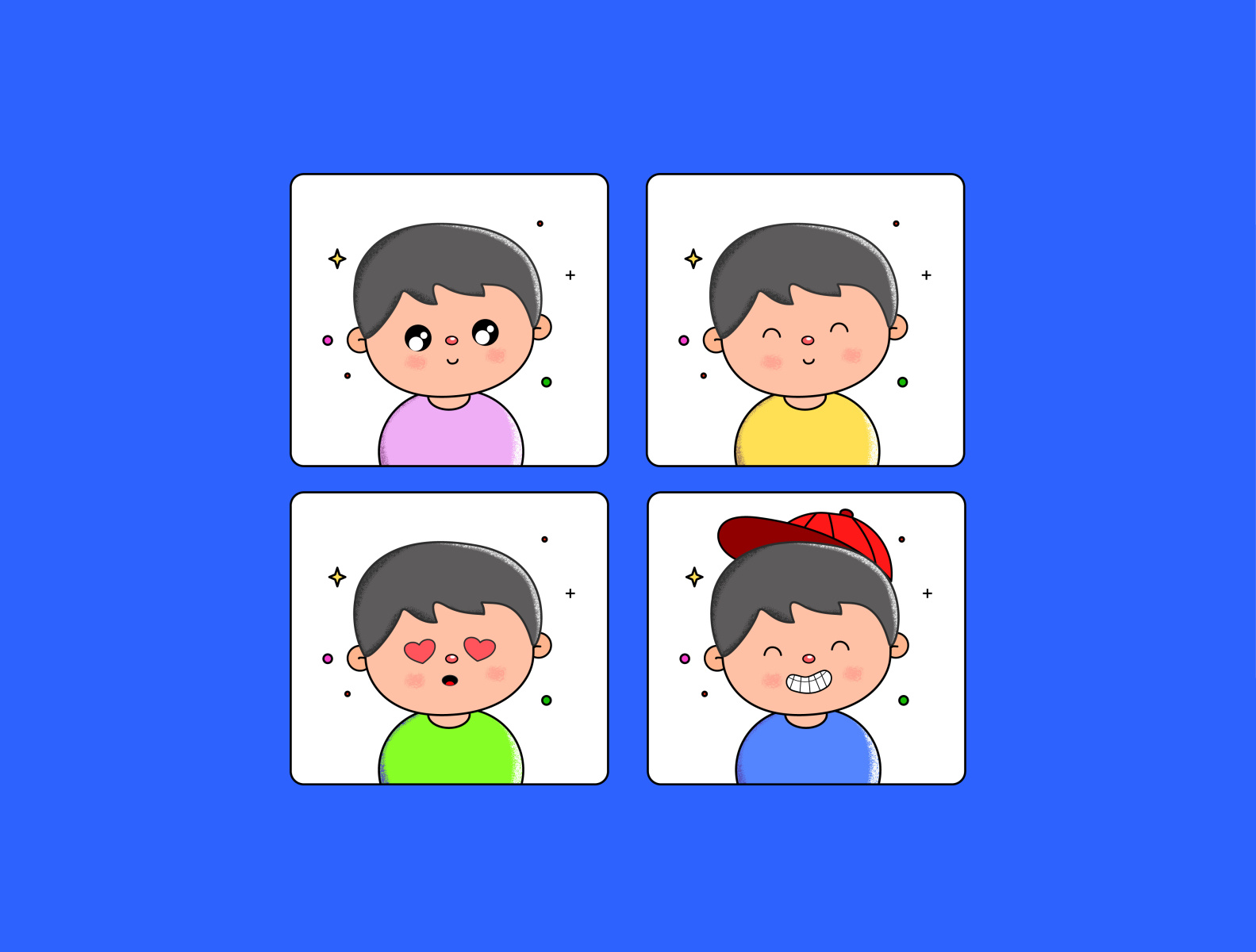 Cute Boy Face Reactions by Masrur Ahmed on Dribbble