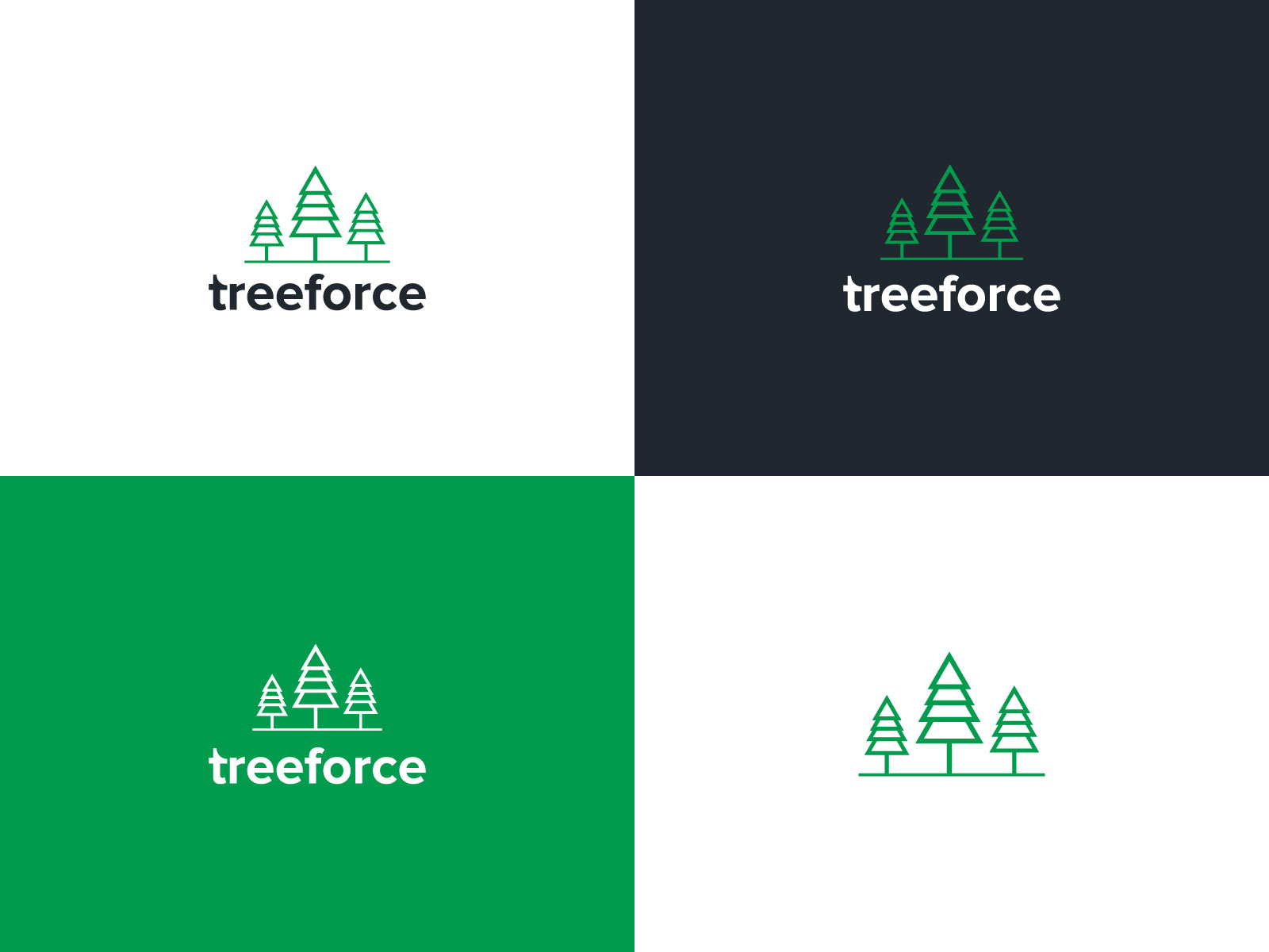 TreeForce Brand Logo Design by RaseLake on Dribbble