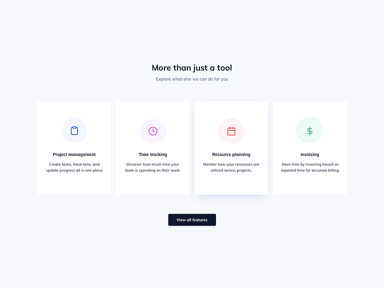 Feature Cards UI Design by Ildiko Gaspar on Dribbble