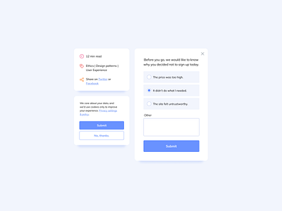 UI Components Design by Ildiko Gaspar on Dribbble