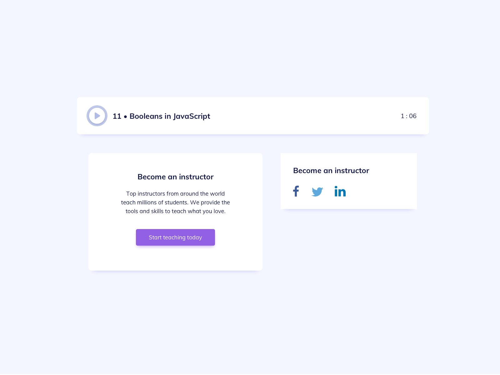 Course UI Components by Ildiko Gaspar on Dribbble