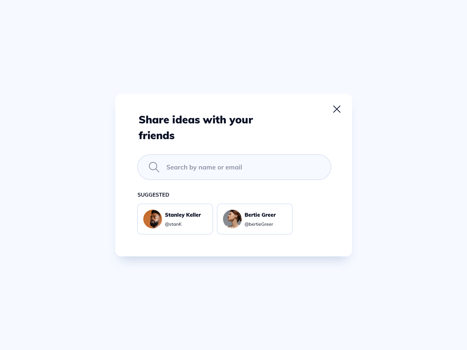 Share Card UI Design by Ildiko Gaspar on Dribbble