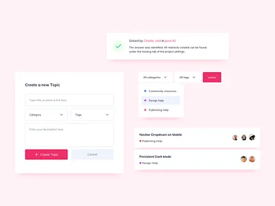 Forum UI designs, themes, templates and downloadable graphic elements ...