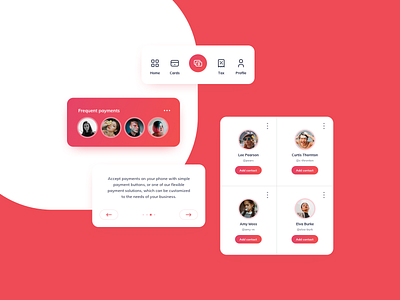 Payment App UI Components by Ildiko Gaspar on Dribbble