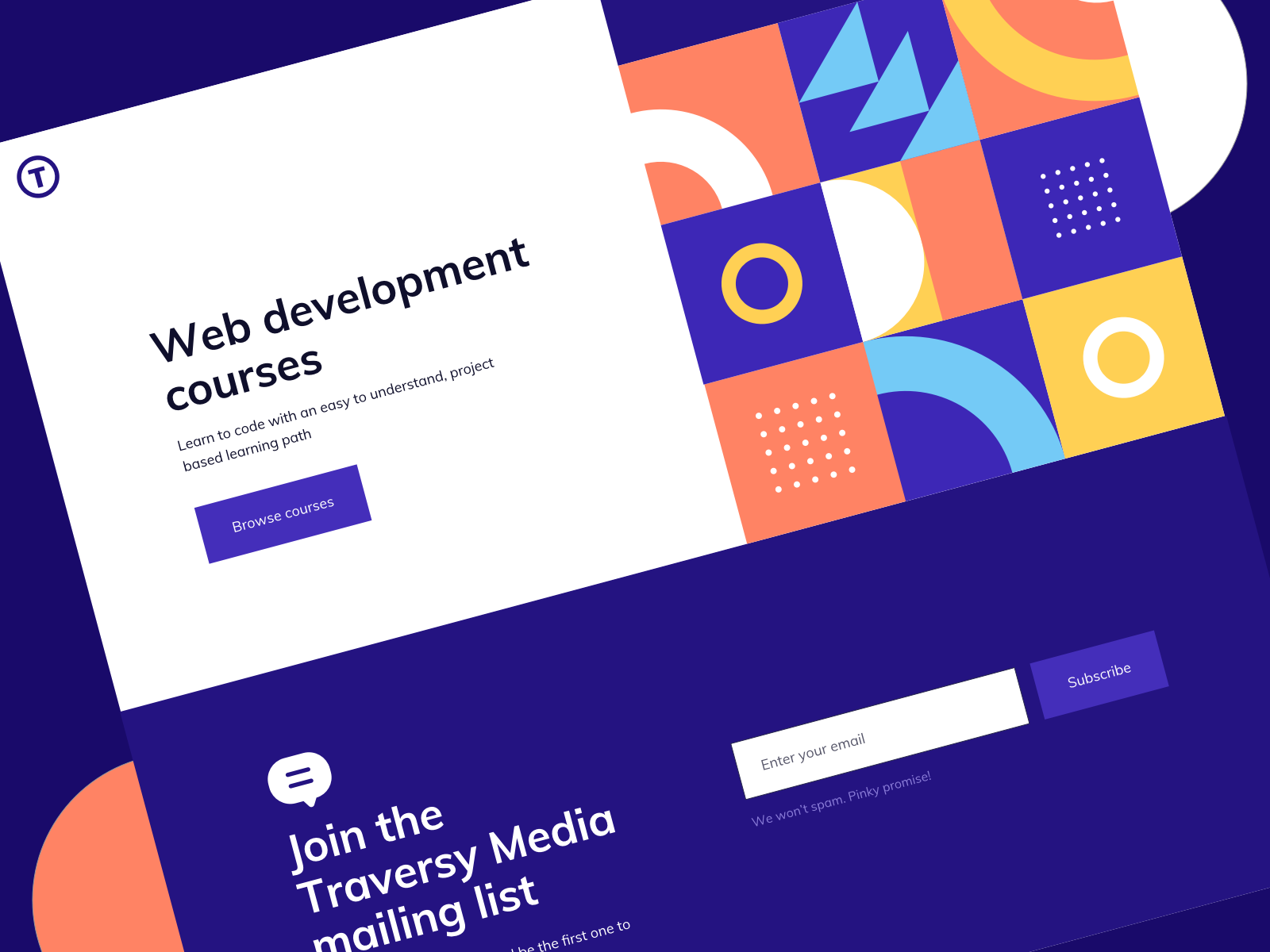Landing Page UI Design by Ildiko Gaspar on Dribbble