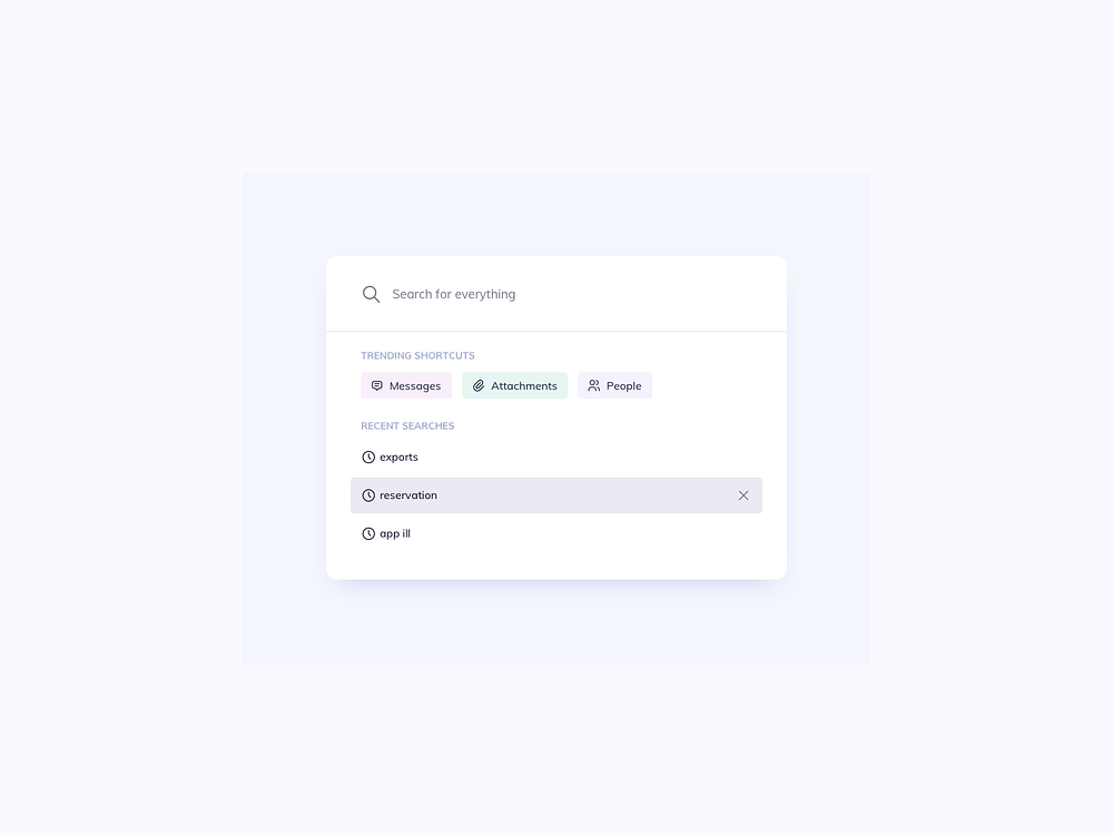 Search UI Design by Ildiko Gaspar on Dribbble