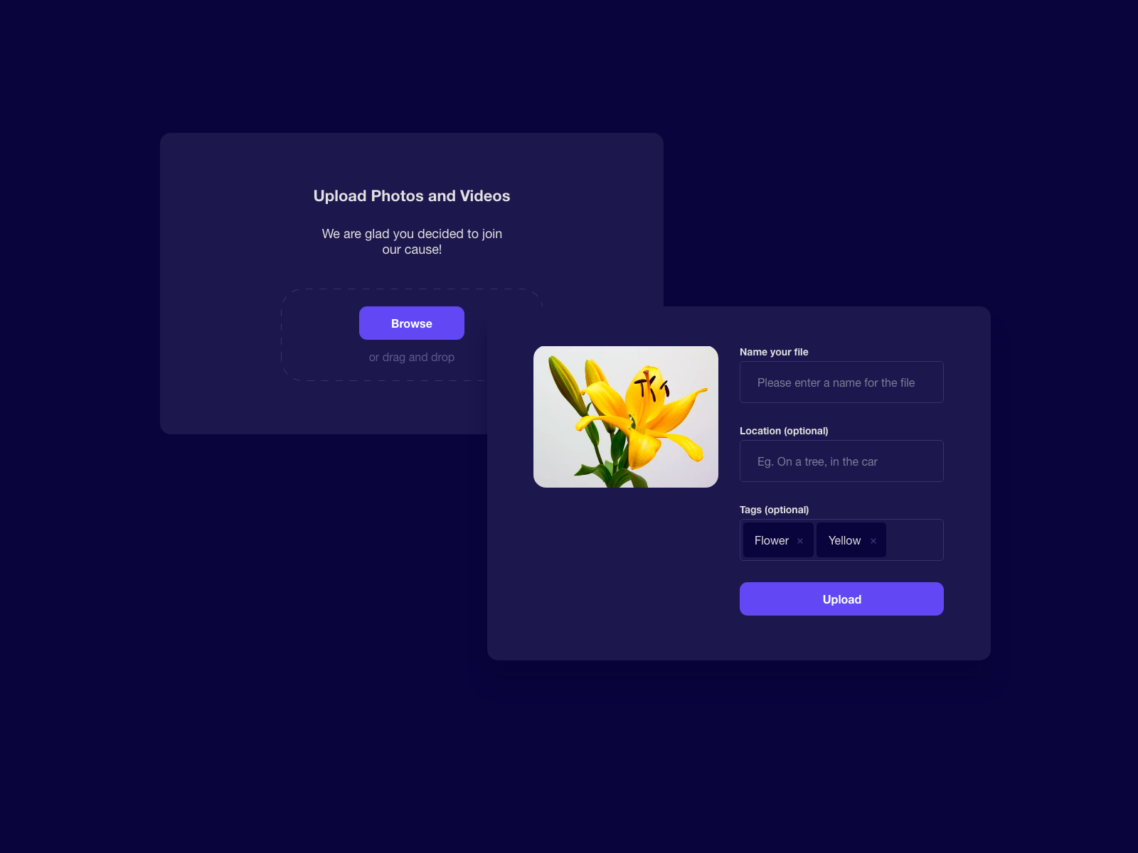 Upload UI Components Design by Ildiko Gaspar on Dribbble
