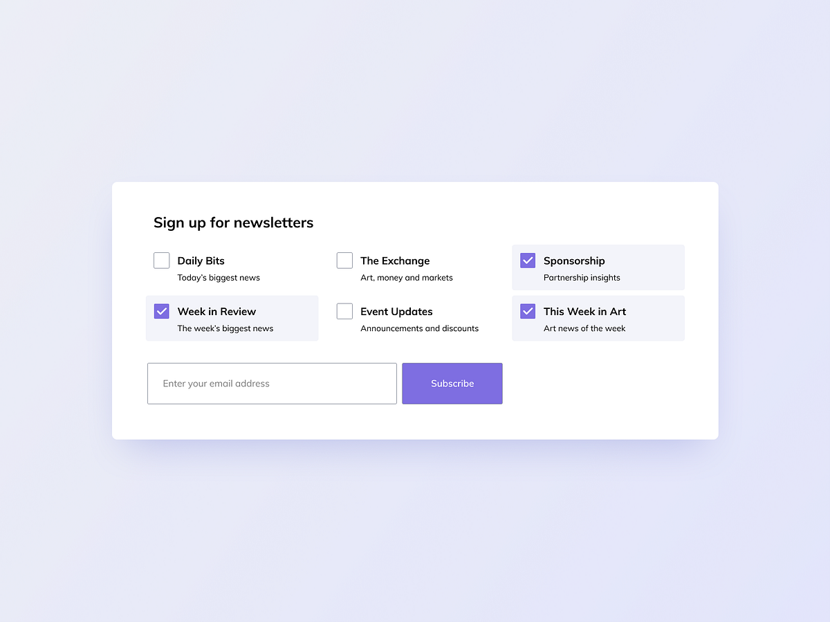 Checkbox UI designs, themes, templates and downloadable graphic ...