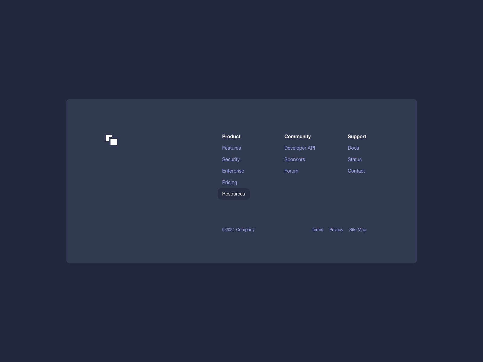 Dark Themed Footer UI Design by Ildiko Gaspar on Dribbble