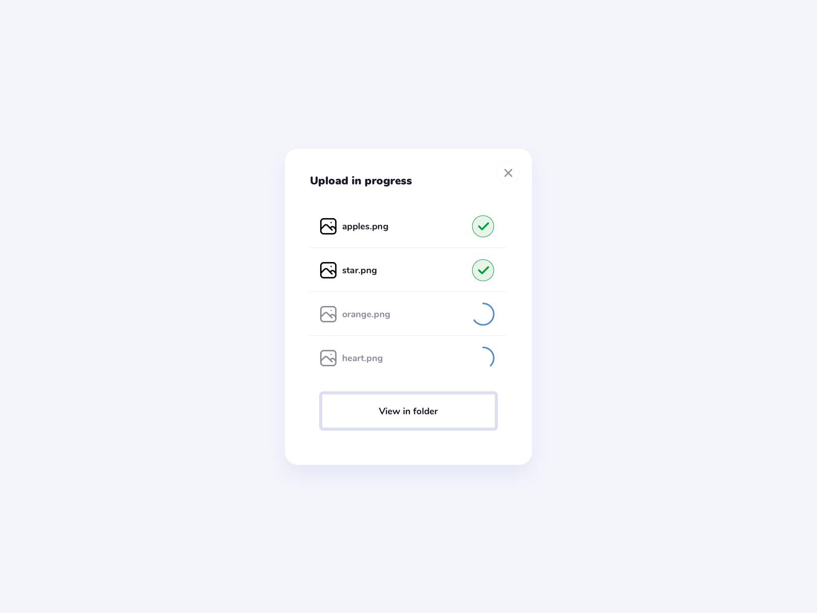 Upload In Progress UI Design by Ildiko Gaspar on Dribbble