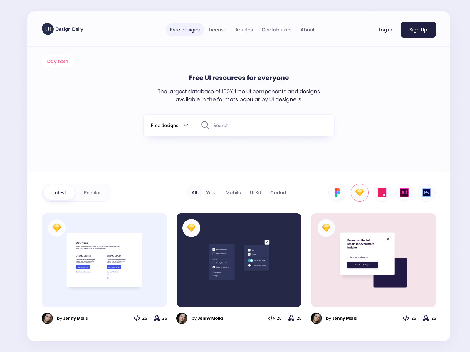 Landing Page UI Design by Ildiko Gaspar on Dribbble