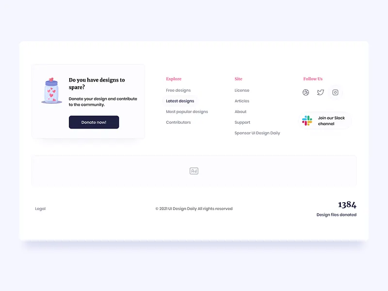 Footer Ui Designs Themes Templates And Downloadable Graphic Elements