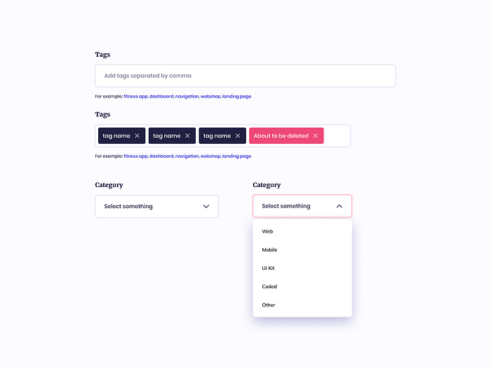 Input Types UI Design by Ildiko Gaspar on Dribbble