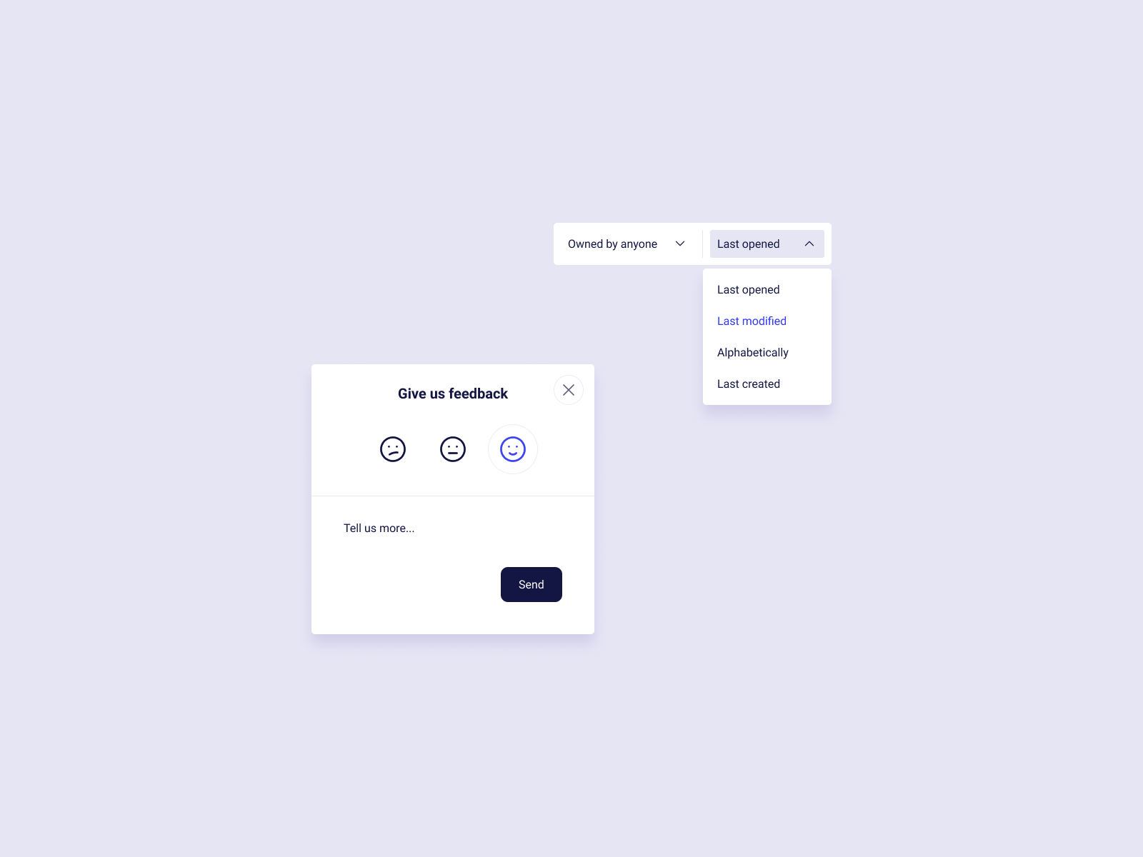 Feedback Card UI Design by Ildiko Gaspar on Dribbble