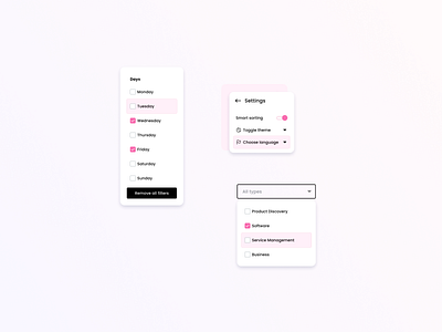 Dropdown UI Design by Ildiko Gaspar on Dribbble