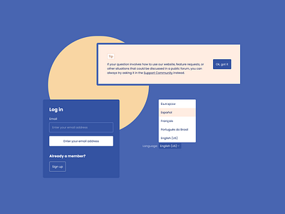 Website UI Component Design by Ildiko Gaspar on Dribbble