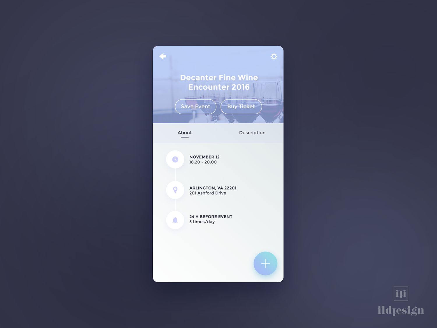 Events Ui Design By Ildiko Gaspar On Dribbble