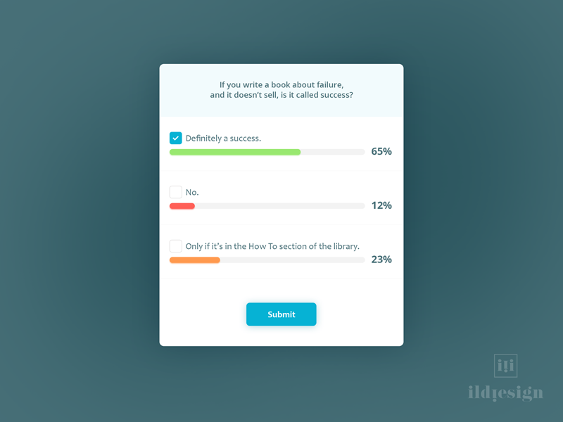 Dribbble - poll_ui_design.png by Ildiko Gaspar Dribbble - poll_ui_design.png by Ildiko Gaspar