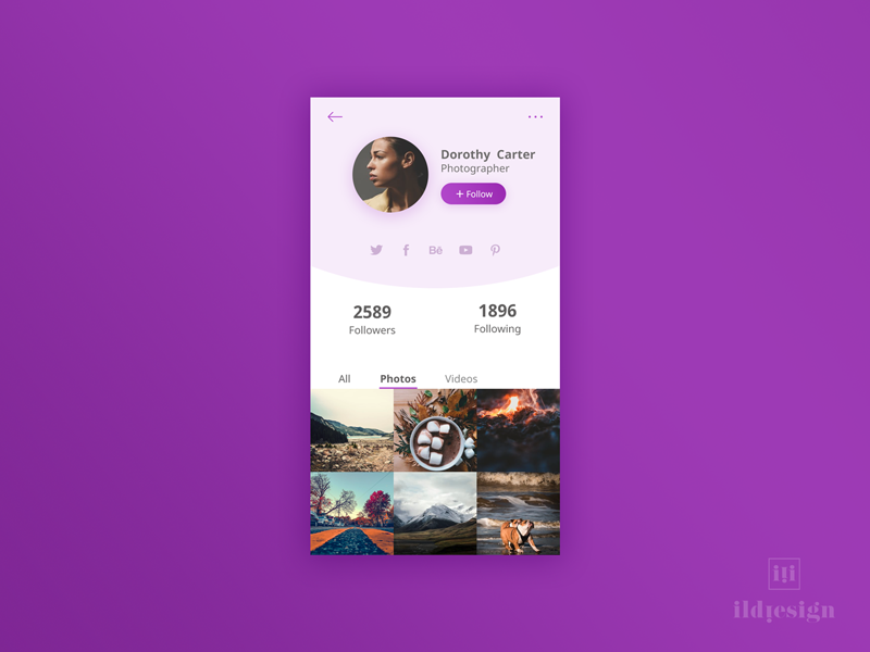 Profile Page Ui Design by Ildiko Gaspar on Dribbble Profile Page Ui Design by Ildiko Gaspar on Dribbble