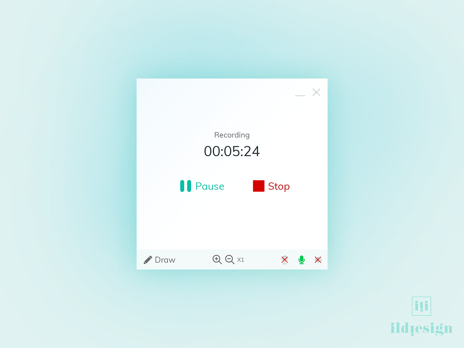 Dribbble - screen_recording_ui_design.png by Ildiko Gaspar