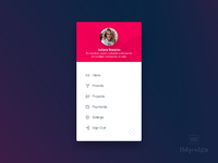Mobile Menu Ui Design by Ildiko Ignacz | Dribbble | Dribbble