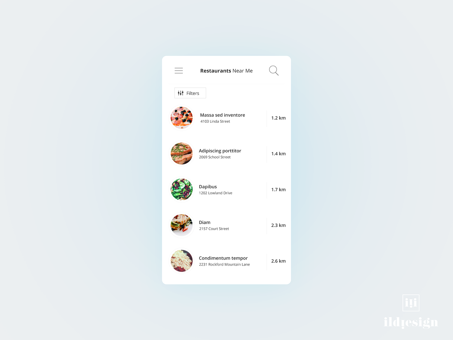 Search Results Ui Design by Ildiko Gaspar on Dribbble
