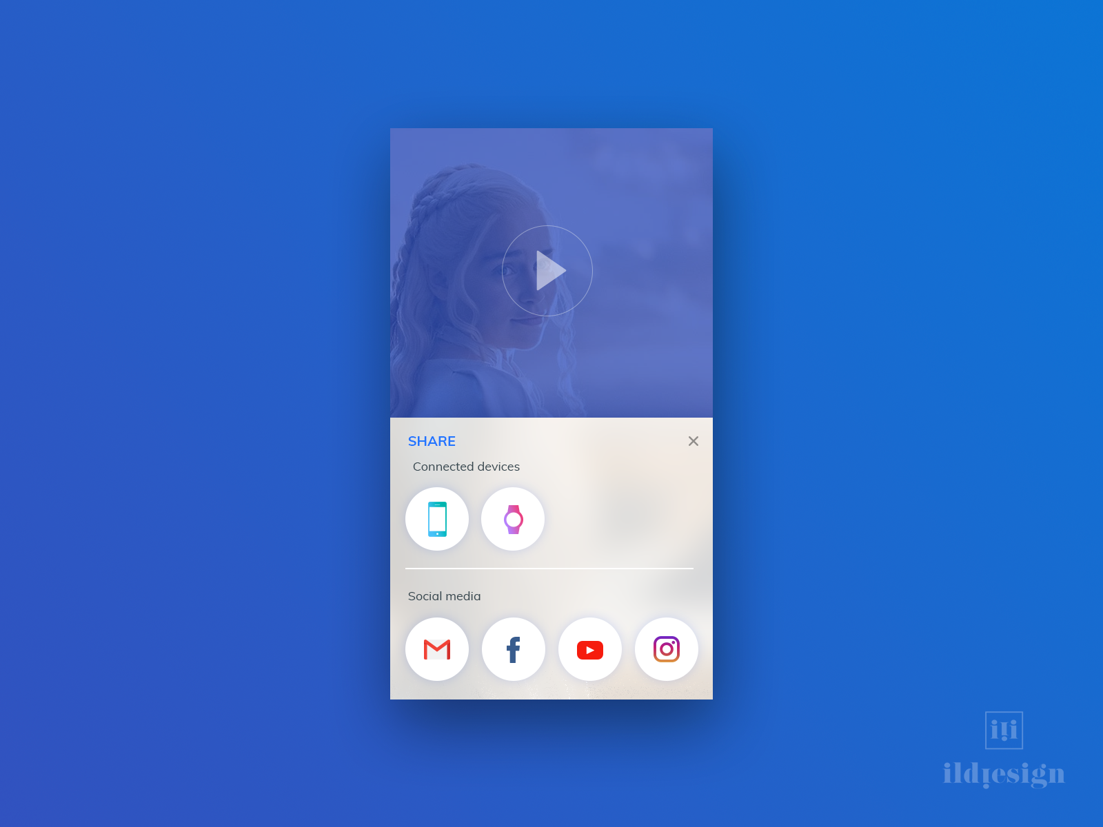 Share UI Design by Ildiko Gaspar on Dribbble