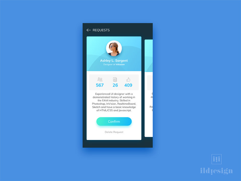 Requests UI Design by Ildiko Gaspar on Dribbble