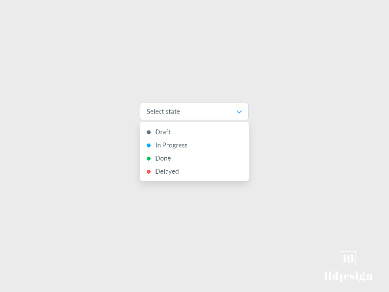 Select State UI Design by Ildiko Gaspar on Dribbble