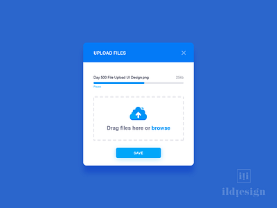 File Upload UI Design by Ildiko Gaspar on Dribbble