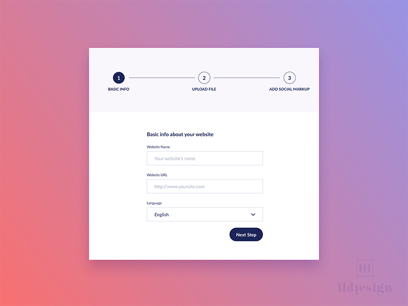 Wizard Ui Design By Ildiko Gaspar On Dribbble