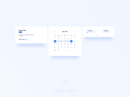 Small UI Kit Concept by Ildiko Gaspar on Dribbble