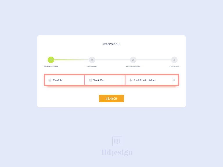 Reservation UI Design by Ildiko Gaspar on Dribbble