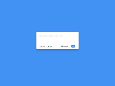 Post Panel UI Design by Ildiko Gaspar on Dribbble