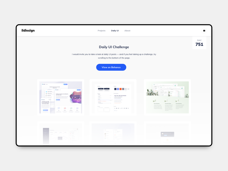 ildiesign Portfolio Page UI Design by Ildiko Gaspar on Dribbble
