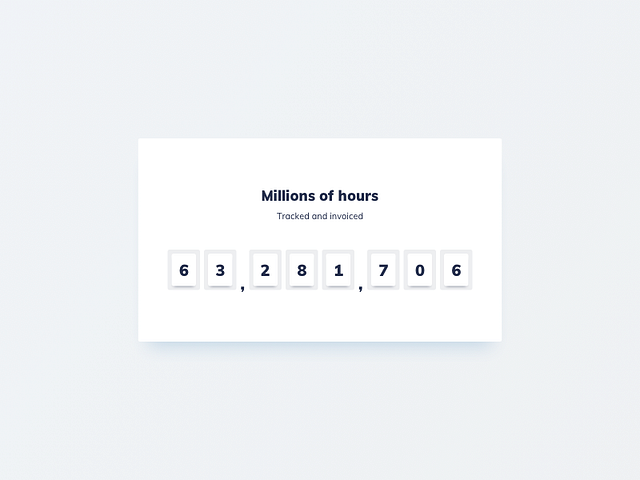 Counter UI Design by Ildiko Gaspar on Dribbble