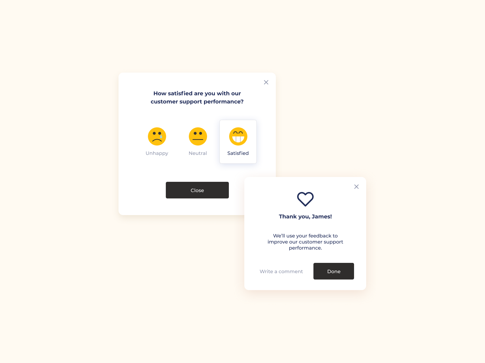 Survey UI Design by Ildiko Gaspar on Dribbble