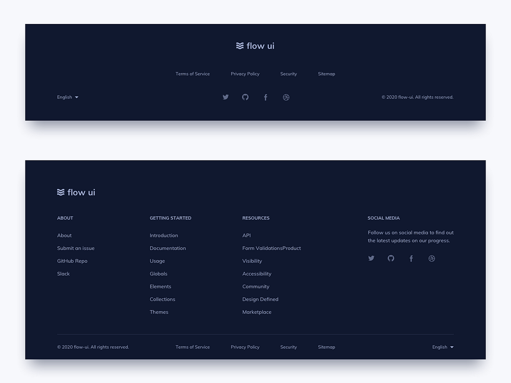 Footer Ui Designs Themes Templates And Downloadable Graphic Elements