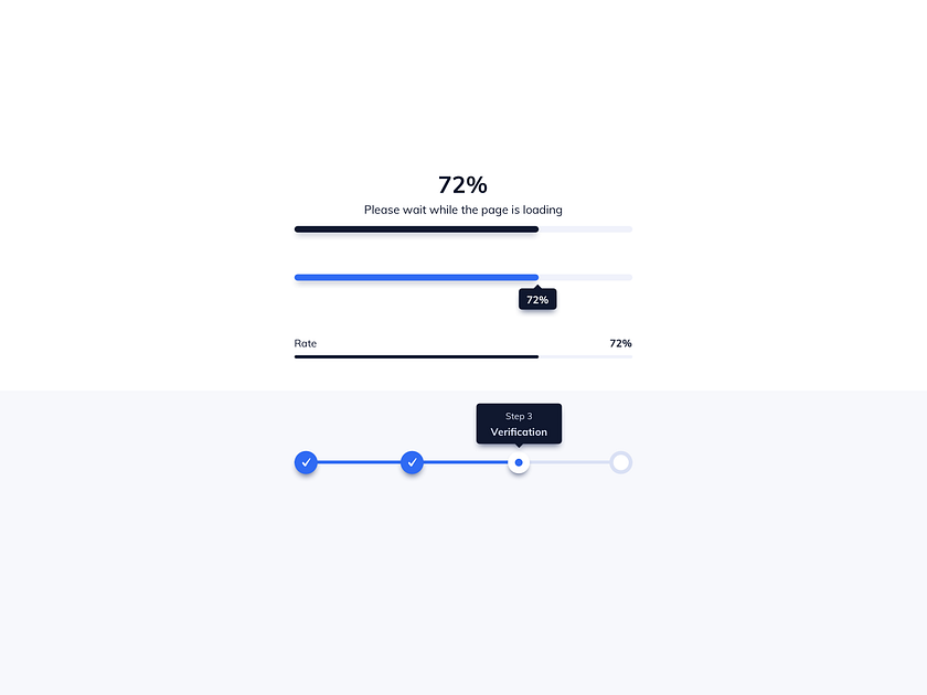 Progress Bar Designs UI Design by Ildiko Gaspar on Dribbble