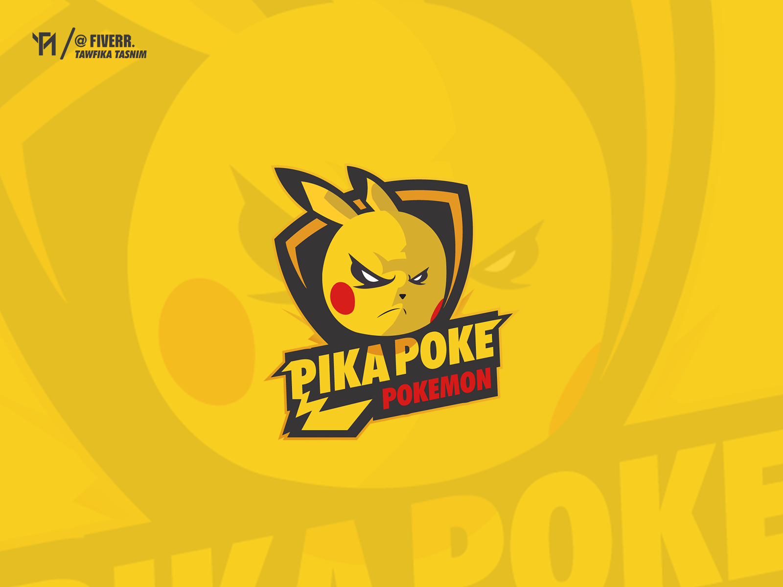 Pikachu logo | Create by Pixsgell by Pokemon on Dribbble