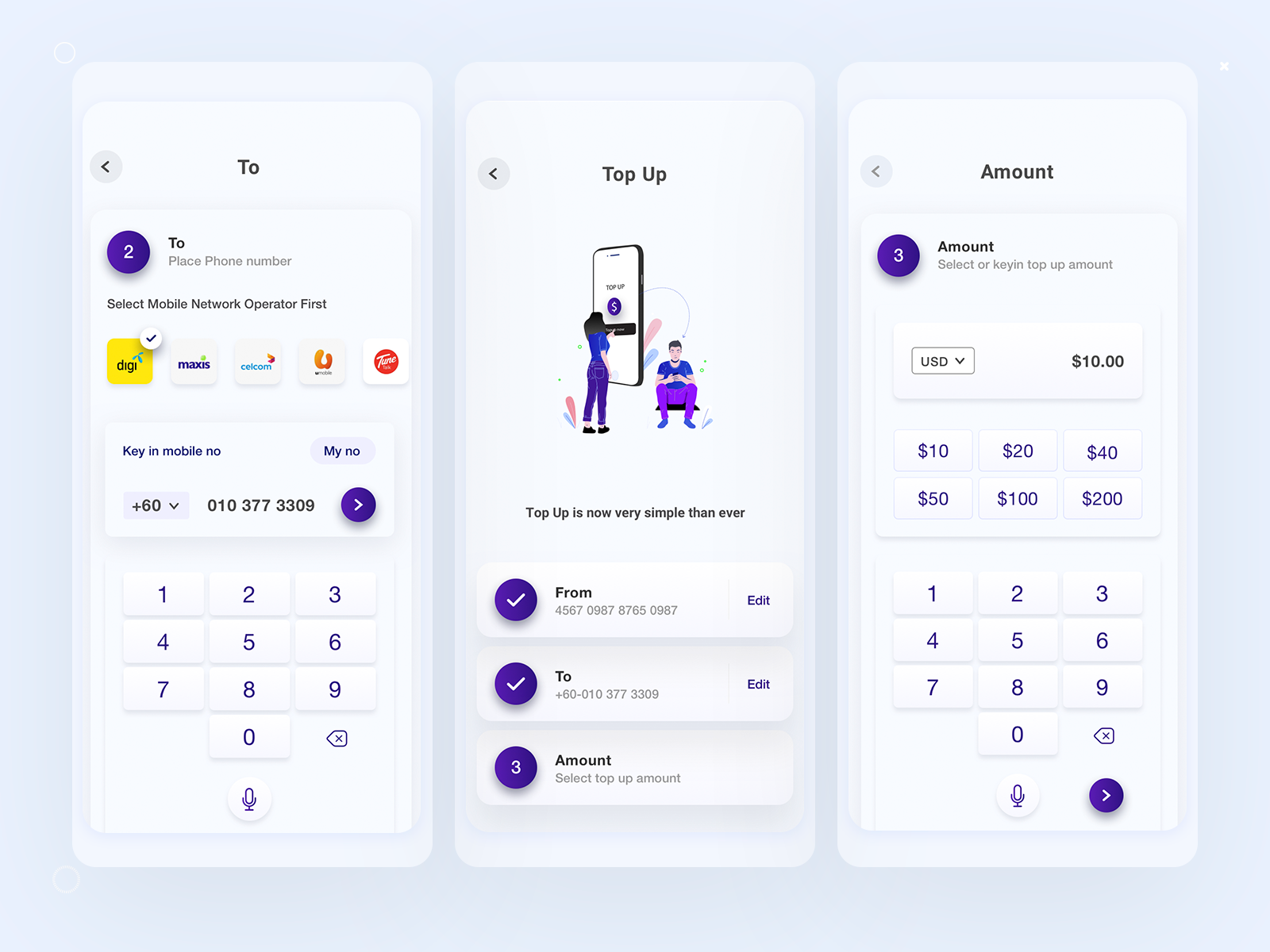 Top up process for Bank part 2 by Tanfa on Dribbble